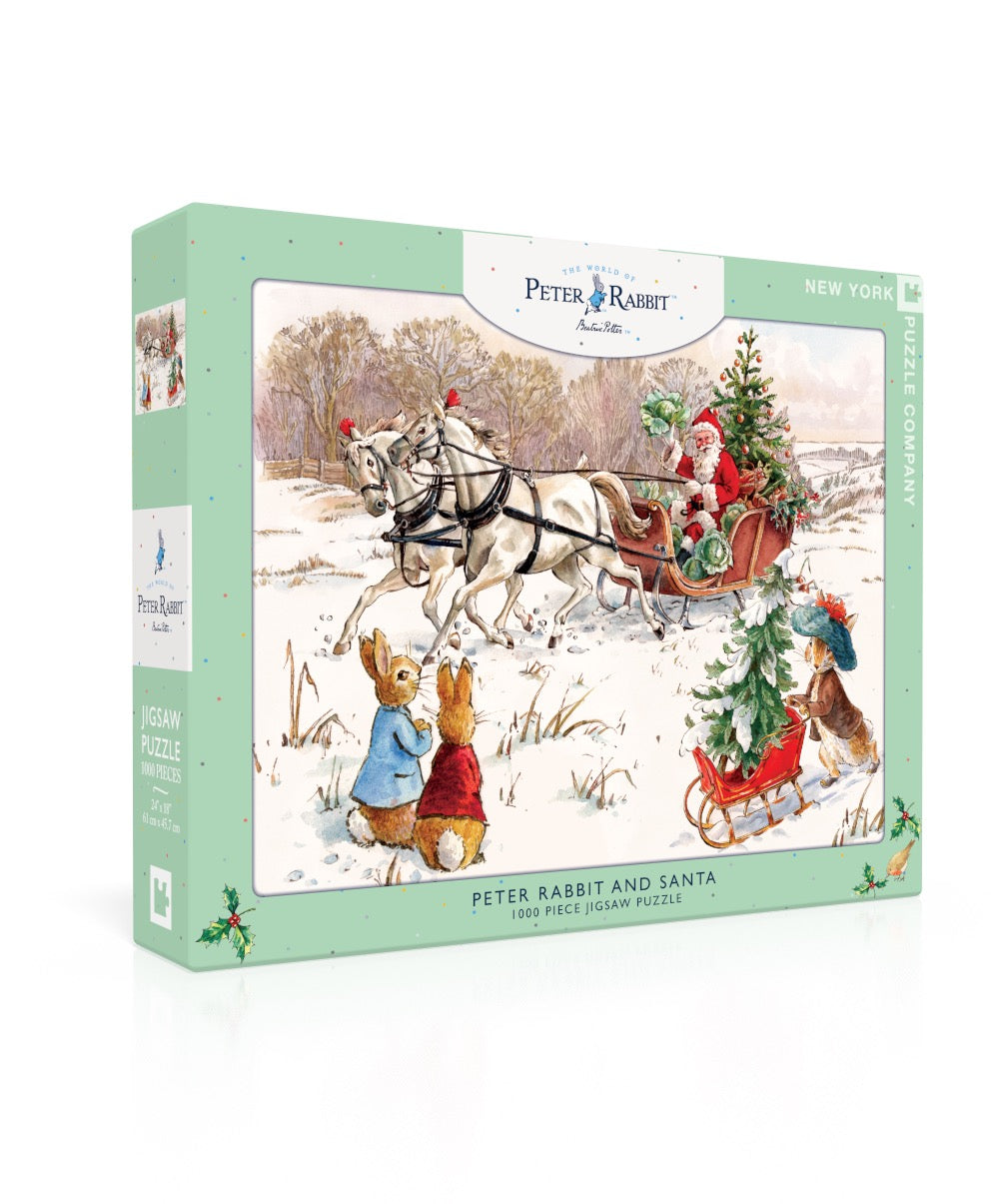 Peter Rabbit and Santa 1000 Piece Jigsaw Puzzle | Little Puzzle